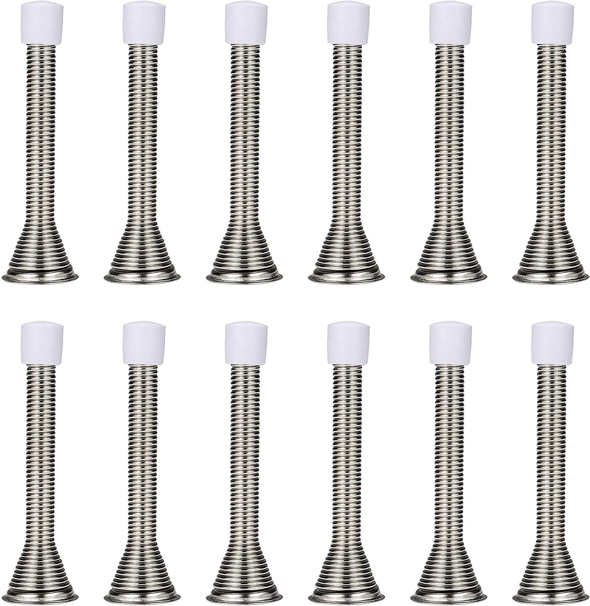 S.Y. 8 / 12 Pack Black Spring Door Stops,3-1/4" Heavy Duty Door Stop ...